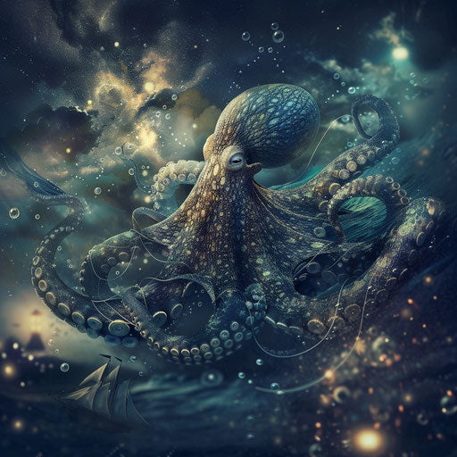 A mystical octopus guides lost sailors to safety, a guardian of the ...