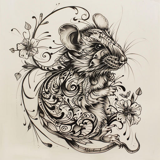 Rat Body Art Tattoo Stencil Kit – IMAGELLA