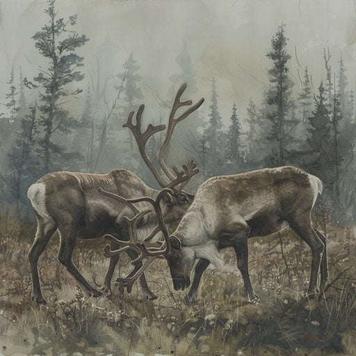 Rare glimpse of woodland caribou during the rut – IMAGELLA