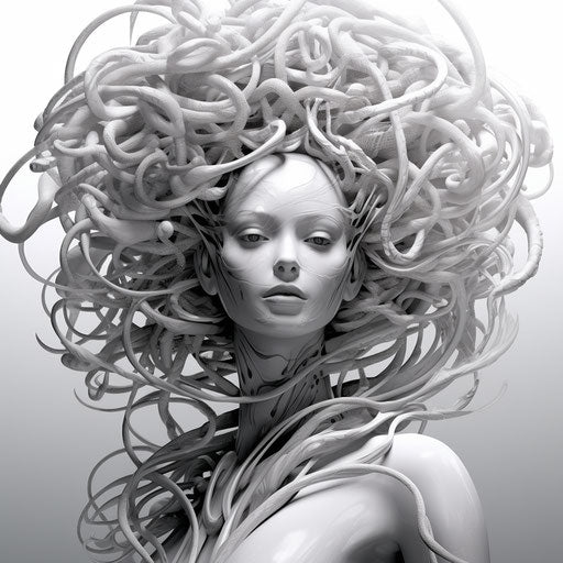 Person's Drawing - Detailed Science-Fiction Medusa – IMAGELLA