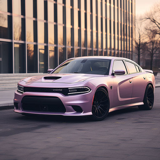 Light pink metallic hellcat dodge charger – IMAGELLA
