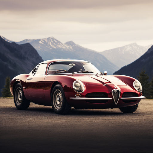 Classic 2-seater Alfa Romeo side view – IMAGELLA