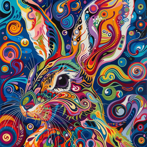 Abstract colorful rabbit – IMAGELLA