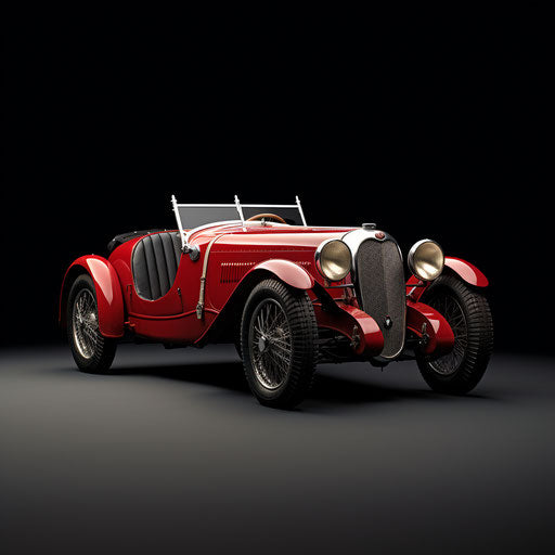 Classic 2 seater Alfa Romeo front view – IMAGELLA