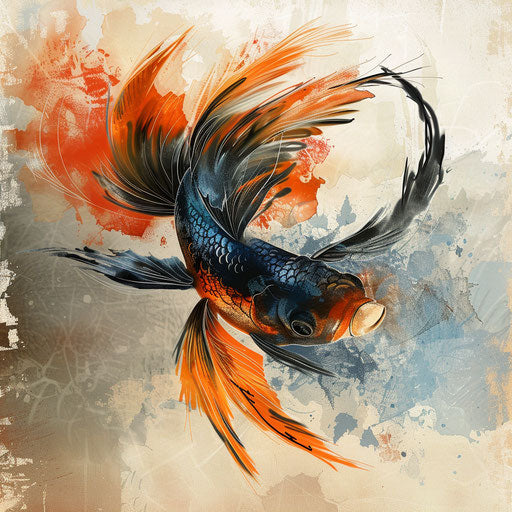 Fish turning into bird, symbolizing freedom and connection – IMAGELLA