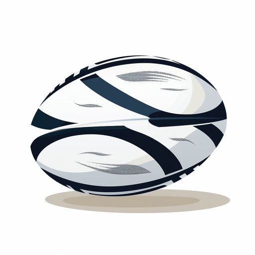 Minimalist style rugby ball illustration – IMAGELLA