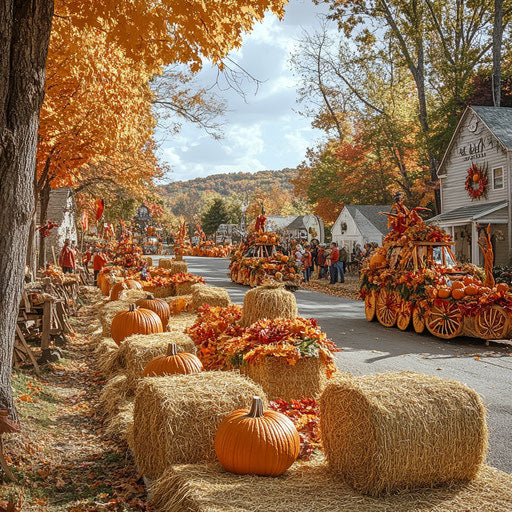 Traditional harvest festival with parade of decorated floats – IMAGELLA