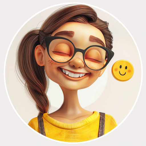 Realistic happiness clipart on flat white background with texture ...