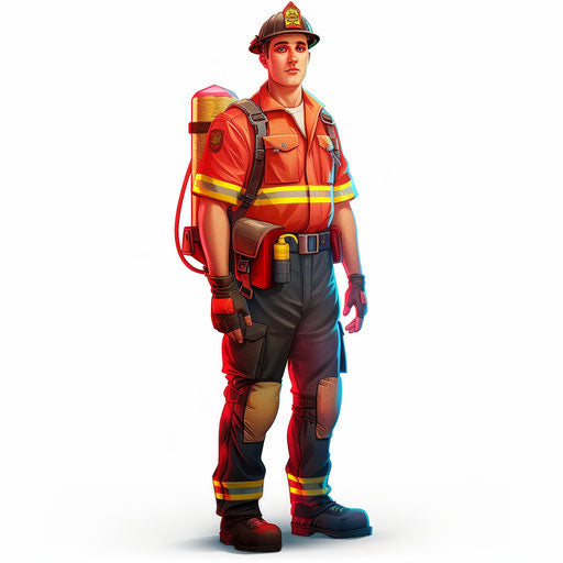 Community helpers illustrations with random realistic background – IMAGELLA