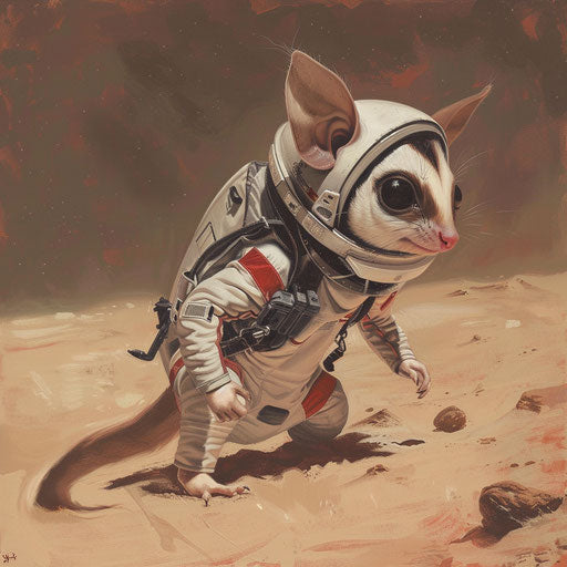 A flying squirrel astronaut explores Mars – IMAGELLA