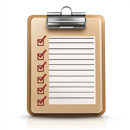 Realistic list icon, high resolution, isolated – IMAGELLA