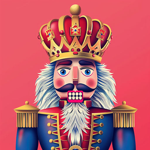 Realistic nutcracker on random color background – IMAGELLA