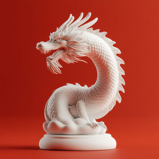 3D dragon on flat white background, isolated clipart – IMAGELLA