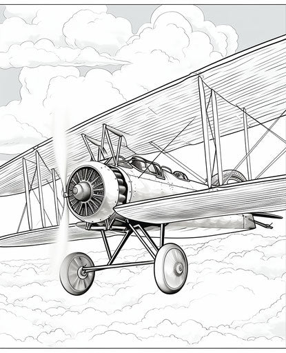 Flying over coloring pages, 1900-1917 style – IMAGELLA