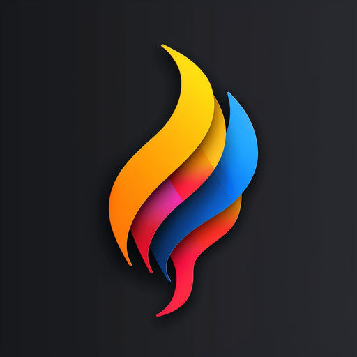 Bold company logo with vibrant colors and dynamic shapes – IMAGELLA