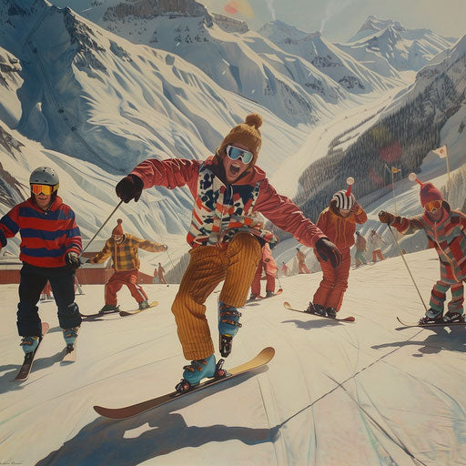 Hardcore band snowboarding in a ski resort full of clowns, Wes Anderson ...