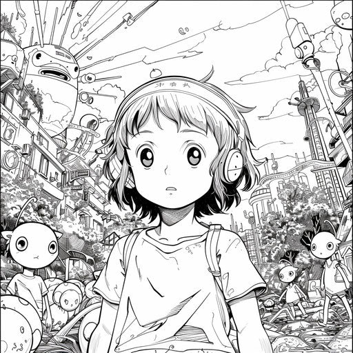 An intense anime cherry adventure in the style of a Mamoru Hosoda ...