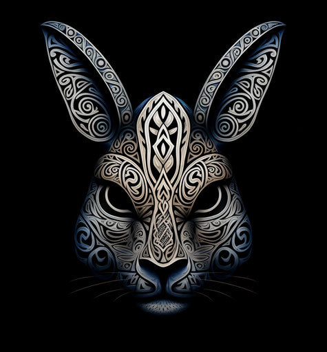 A celtic rabbit in an open celtic pattern – IMAGELLA