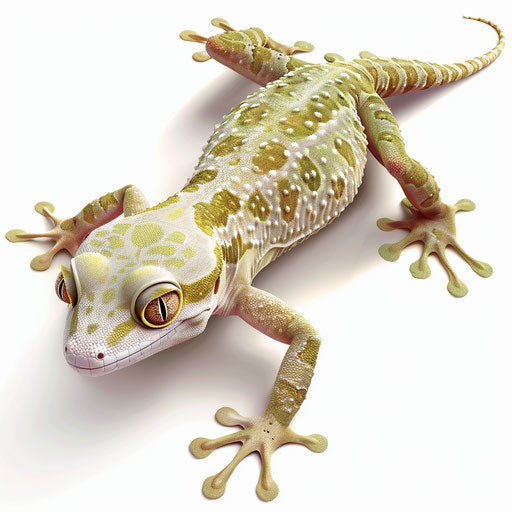 Realistic gecko clipart on flat white background – IMAGELLA