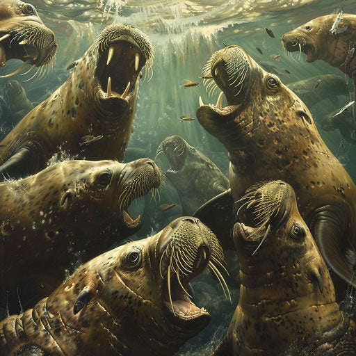 Dynamic interaction of a walrus seal pod – IMAGELLA