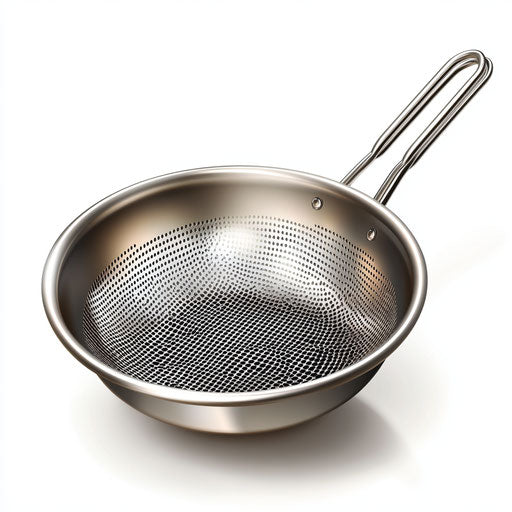 3D Sieve in photo realistic style with a flat white background ...