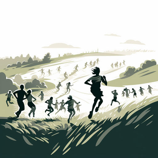 Field day in Chiaroscuro Art on white background – IMAGELLA