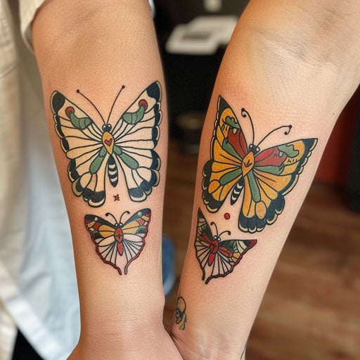 Brother and sister butterfly tattoos – IMAGELLA
