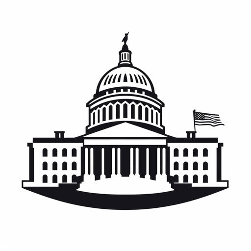 Minimalist style government illustration, on white background – IMAGELLA