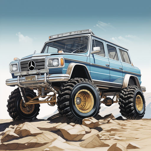 Classic fat tires of mercedes benz – IMAGELLA