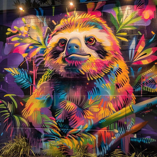 The sloth as a graffiti artist – IMAGELLA