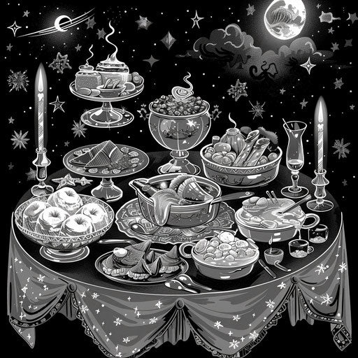 A magical feast with enchanted dishes and decorations – IMAGELLA