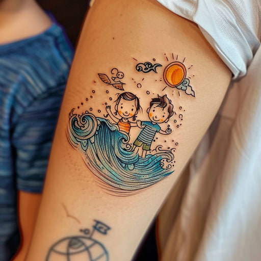 3 Children Tattoos For Moms Tattoo Vector Art – IMAGELLA