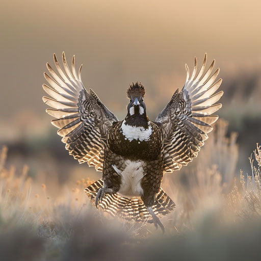 Sage grouse captured mid-strut during mating season – IMAGELLA