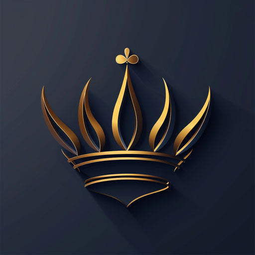 Regal symbol in blue and gold on stylish backdrop – IMAGELLA