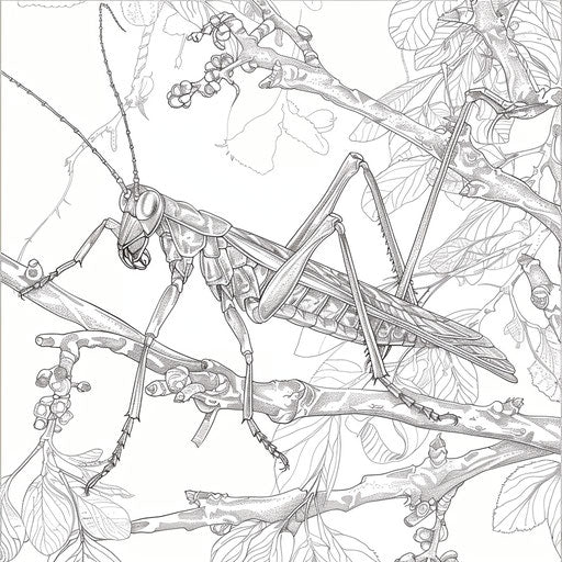 Stick insect blending into branches – IMAGELLA