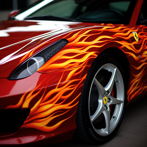 Classic flame decals for Ferrari GT – IMAGELLA