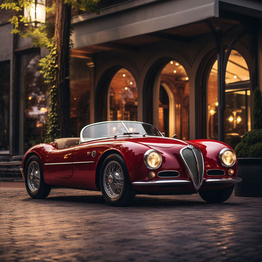 Classic luxury 2-seater Alfa Romeo variant with high-end finishes ...