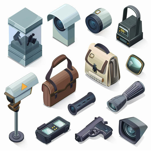 Realistic security illustration on flat white background – IMAGELLA