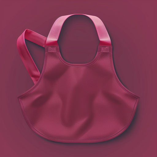 Flat maroon background with realistic bib clipart – IMAGELLA