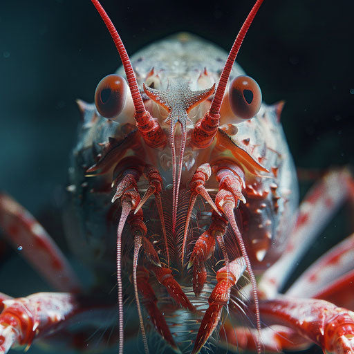 Crayfish close-up portrait underwater, inspired by Tim Flach – IMAGELLA