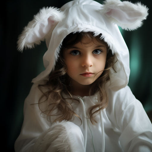 White rabbit kids outfits photo, Ahmed Morsi style, shiny eyes, soft ...