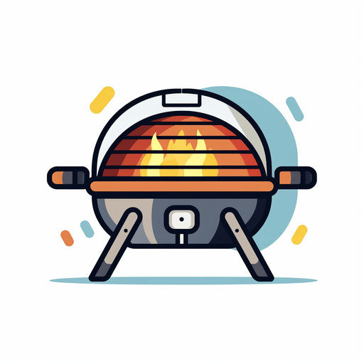 Grill clipart in Minimalist style on white background – IMAGELLA