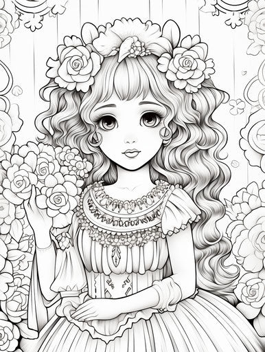 Ballet Dancing Girl Coloring Page, Dolly Kei Style, Contest Winner 3:4 ...