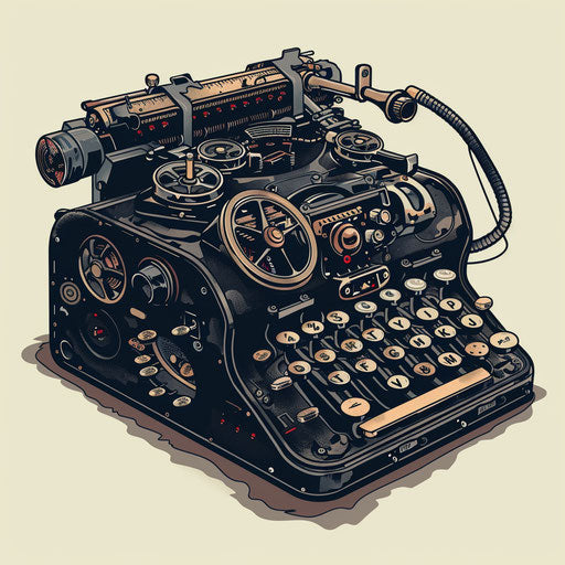 Enigma machine with cipher wheels – IMAGELLA