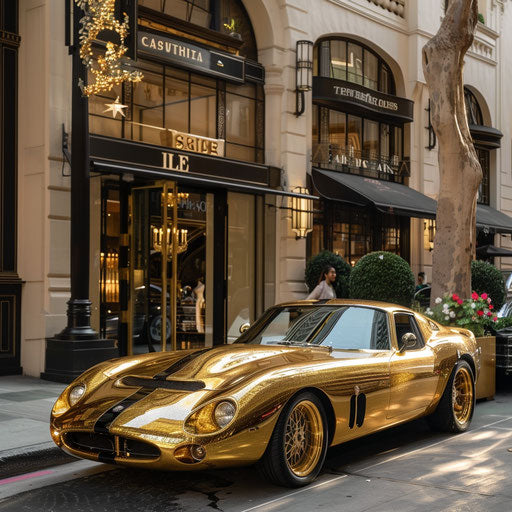 Luxurious Shelby Daytona with gold-plated finish and diamond-encrusted ...