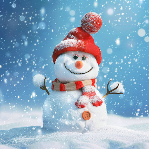 Realistic snowy clipart with flat random background – IMAGELLA