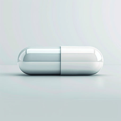Realistic pill illustration on white background – IMAGELLA