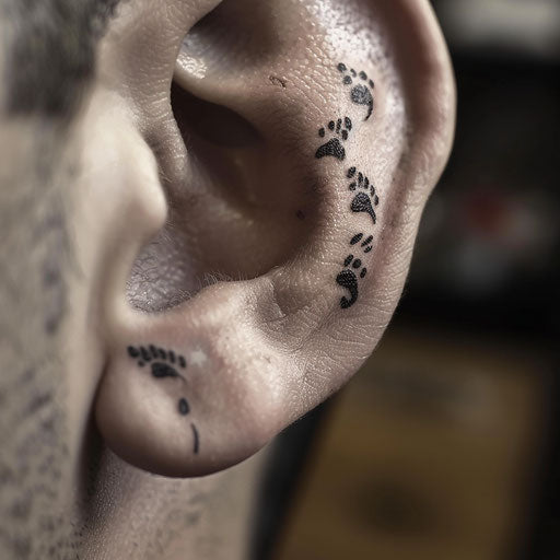 Ear tattoos à la Peter Jackson with hobbit footprints – IMAGELLA