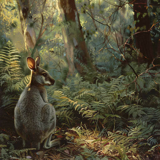 Toolache Wallaby in the old-growth forest – IMAGELLA