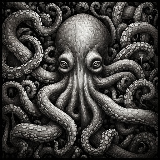 Chromatic octopus: subdued pointillism and strong graphic lines – IMAGELLA